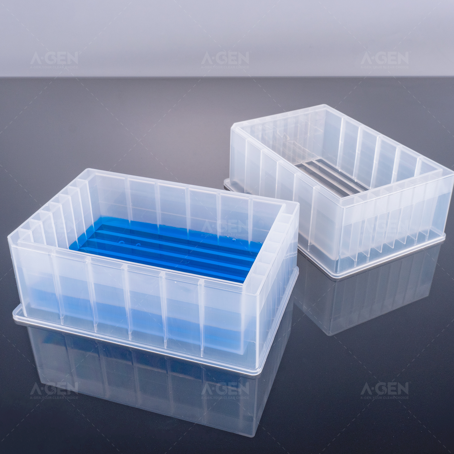 8-Channel Reservoir Tank, Single Channel, High Skirt, 290ml, 8-Channel ...