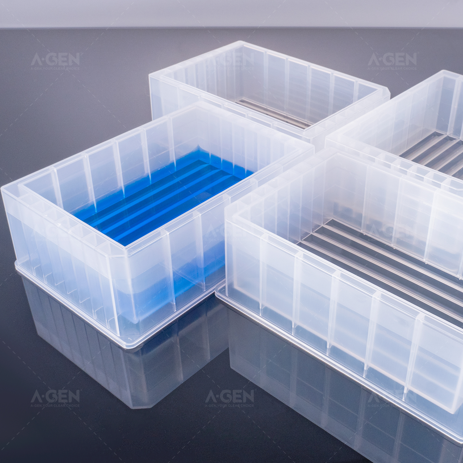 8-Channel Reservoir Tank, Single Channel, High Skirt, 290ml, 8-Channel ...